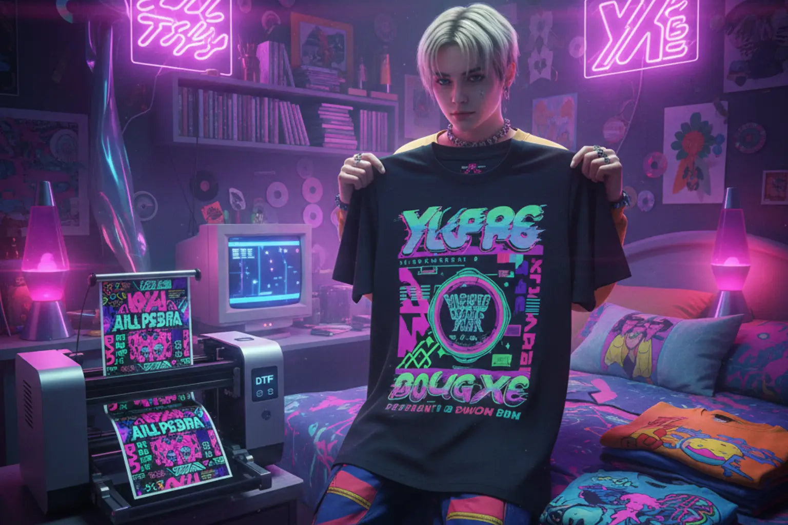 Retro Y2K Fashion Prints with DTF Apparel